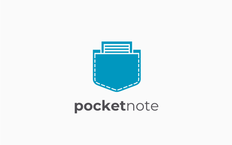 Pocket Note Logo Template #329794 - TemplateMonster