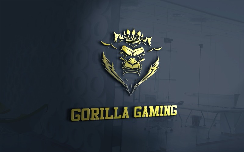 Gorilla Gaming Logo Template For Gaming Vector File
