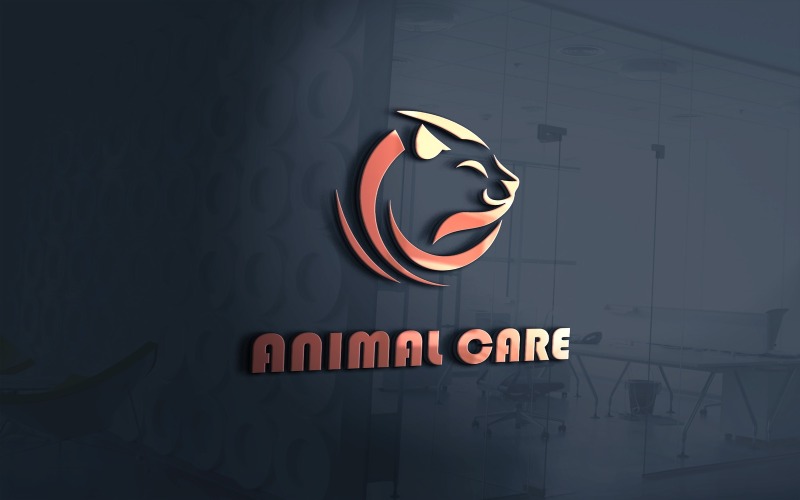 Animal Care Logo Template With An Animal Head Vector File