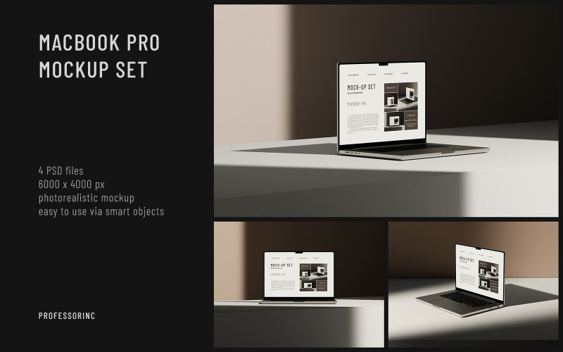 MacBook Pro Mock-up Set v.1 #330236 - TemplateMonster