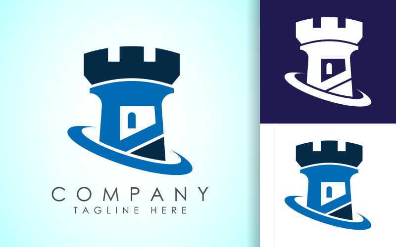 Castle tower logo design vector6 #330597 - TemplateMonster