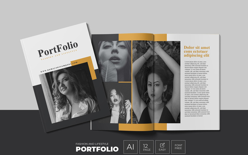 Model and Fashion Portfolio #330514 - TemplateMonster