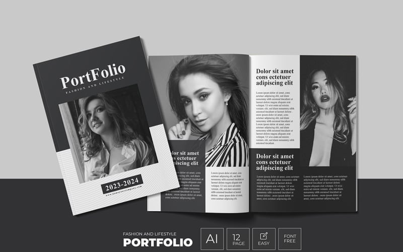 Plantilla de portafolio de moda #330515 - TemplateMonster