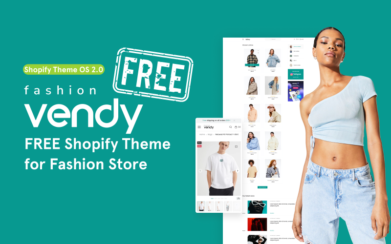 Vendy Fashion Store Tema gratuito #330748 - TemplateMonster