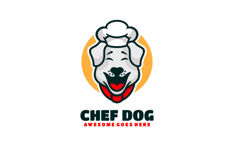 Chef Dog Mascot Cartoon Logo #331170 - TemplateMonster