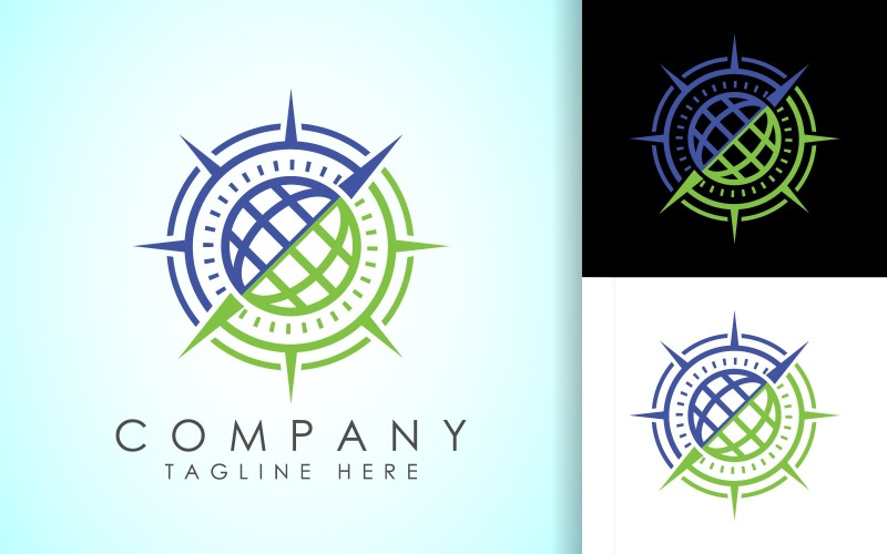 Coastal Logo, Compass Logo Concept3 #331153 - TemplateMonster