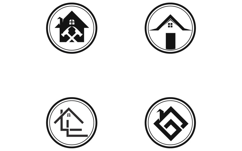 Home building property sell logo vector v33 - TemplateMonster