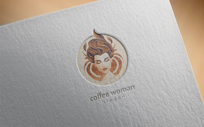 Cafe Woman Logo-Modern-02-23 #331586 - TemplateMonster