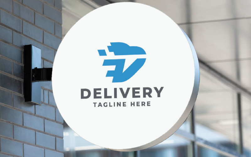 Delivery Service Letter D Pro Logo Template - TemplateMonster