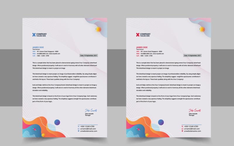 Creative invoice design template Design layout Concept