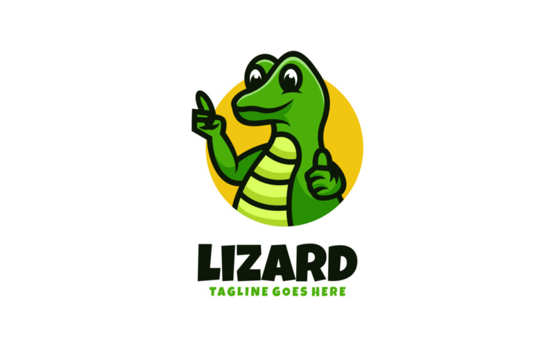 Logotipo de mascote de lagarto #332199 - TemplateMonster