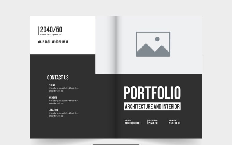 Architecture business promotion brochure - TemplateMonster