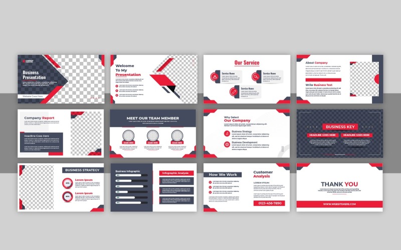 Modern Business presentation template - TemplateMonster