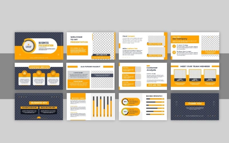 Modern Business presentation template - TemplateMonster