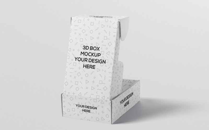 Rectangular Packaging Box Mockup 3 #332671 - TemplateMonster