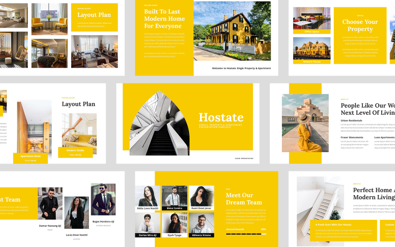 Hostate - Single Property & Apartment PowerPoint Template