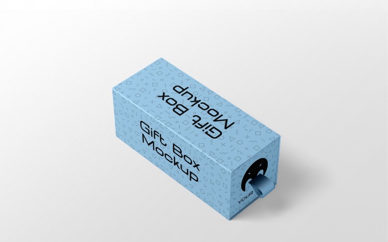 Sliding Drawer Box Packaging Mockup #332897 - TemplateMonster