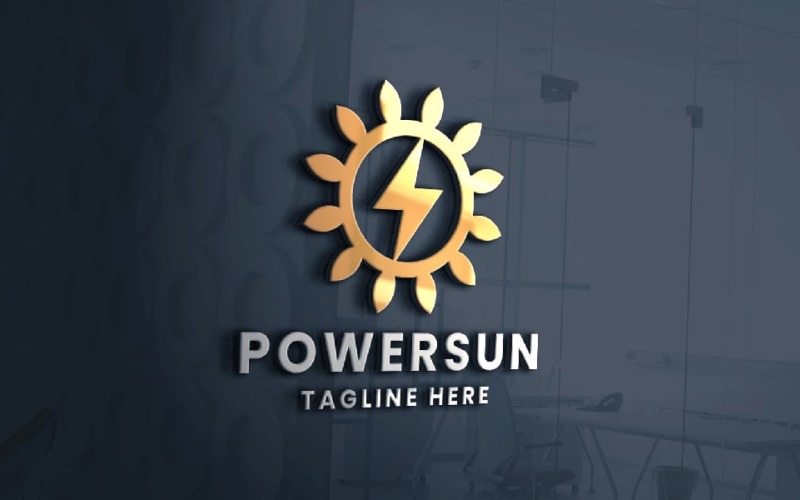 Plantilla de logotipo Power Sun Pro #332923 - TemplateMonster