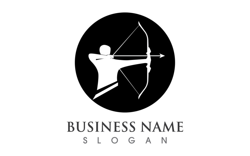 Archer logo and symbol template vector design v12