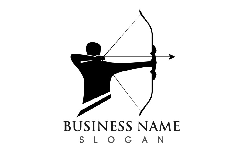 Archer logo and symbol template vector design v4