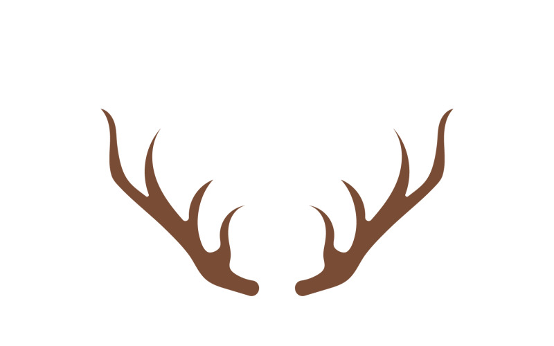 Création de modèle de logo de tête de corne de cerf v9