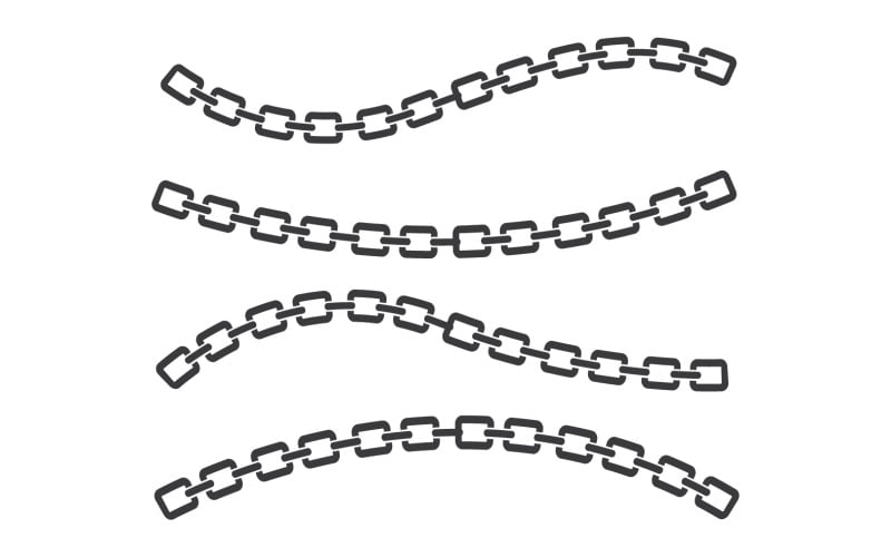 Elemento de plantilla de diseño de vector de cadena v14
