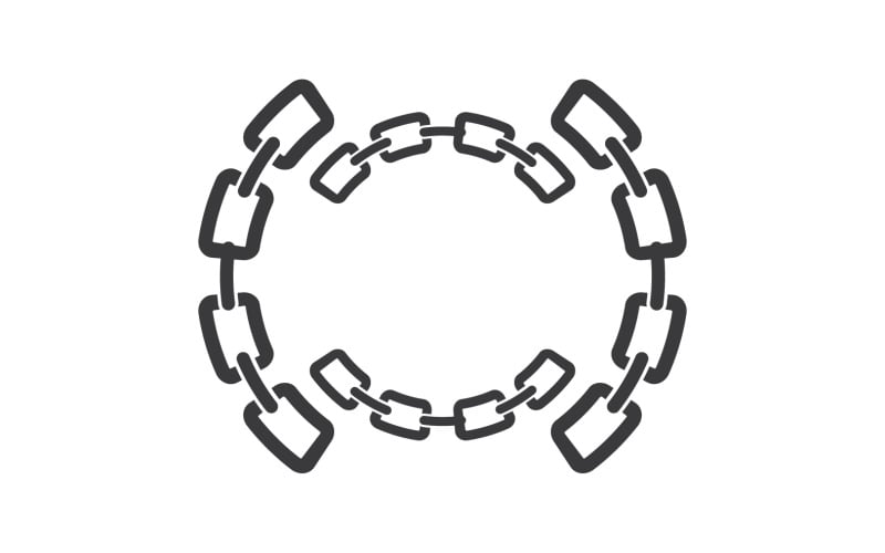 Elemento de plantilla de diseño de vector de cadena v17
