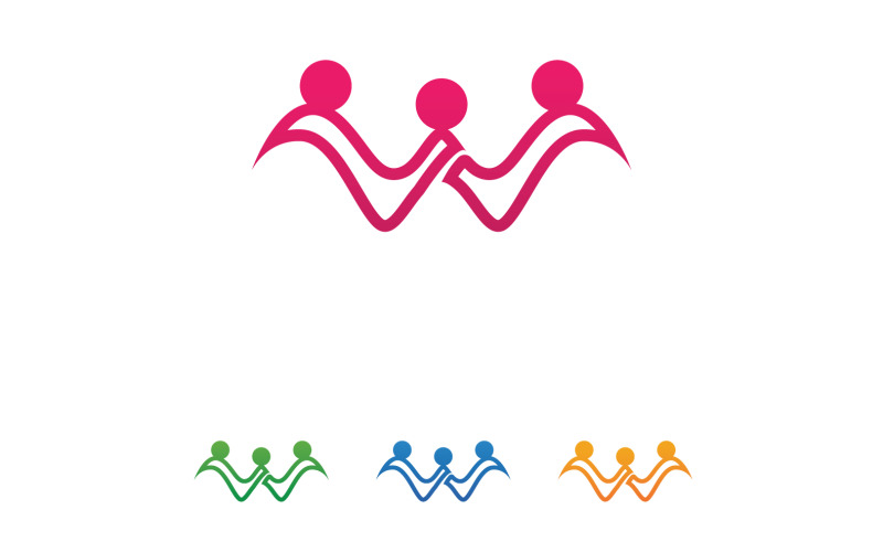 Community team group unity friend success health logo v17
