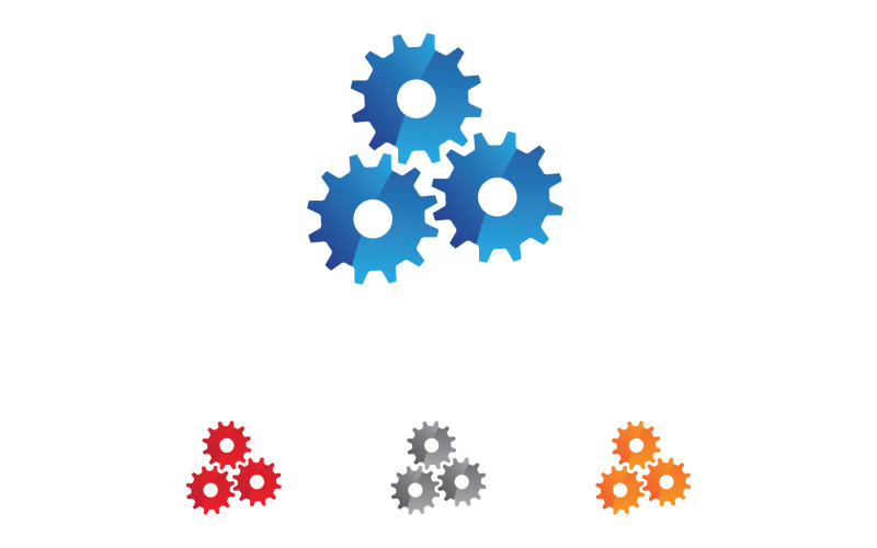 Gear machine industry logo tempplate design vector v17