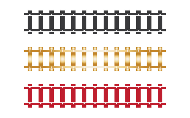 Plantilla de elemento de diseño de vías de tren v12
