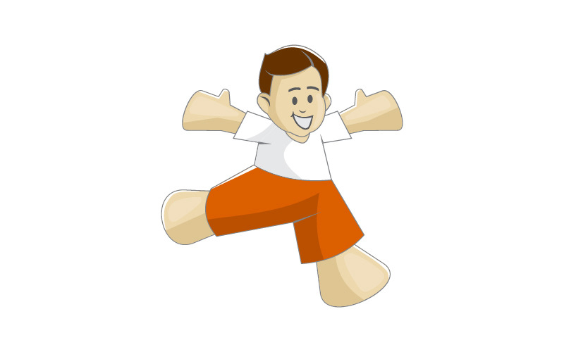 Kid jump logo template design #334083 - TemplateMonster