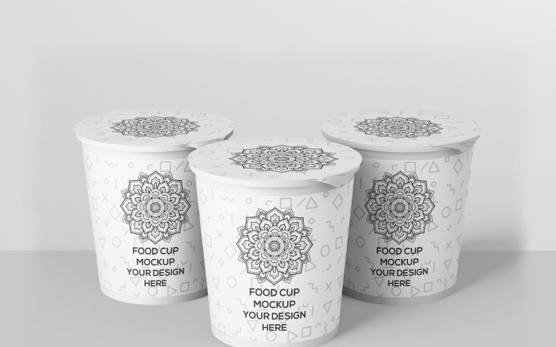 Food Cup - Instant Food Cup Mockup #334320 - TemplateMonster