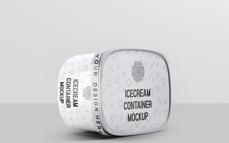 Ice Cream Container Mockup 6 #334225 - TemplateMonster