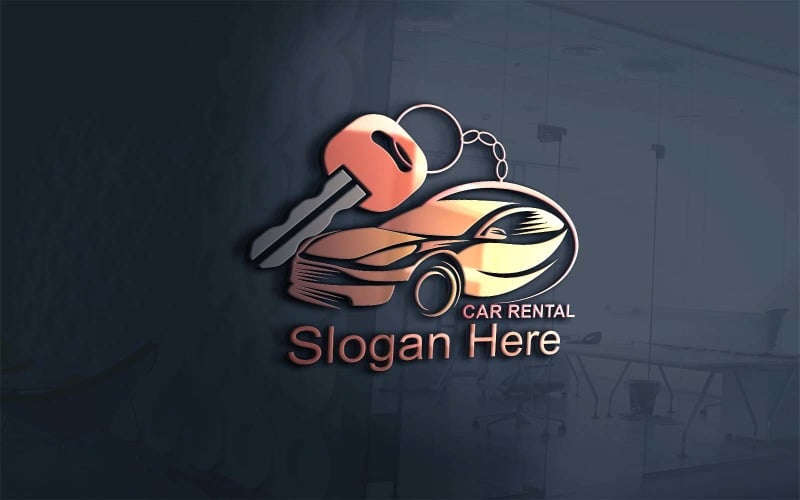 Modèles de logo de location de voiture - TemplateMonster
