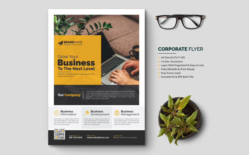 Corporate Business Flyer Leaflet Booklet Pamphlet Handout Prospectus ...