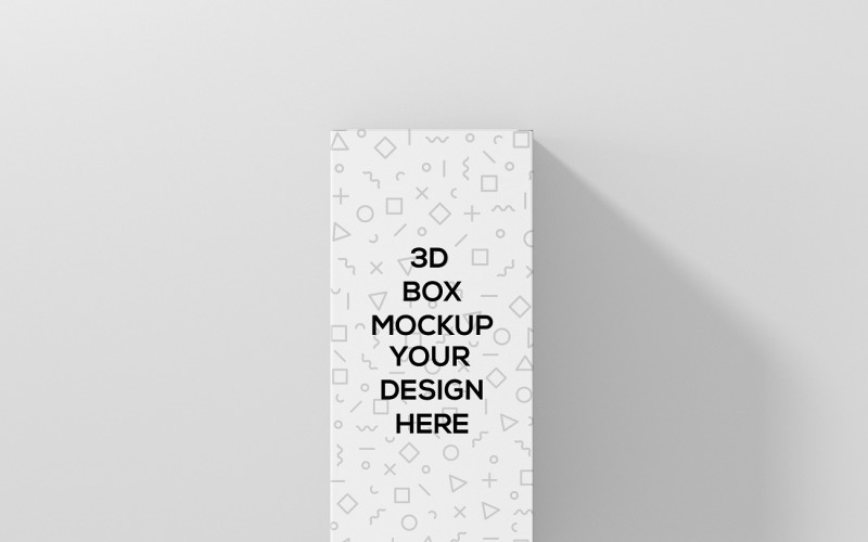 Long Vertical Rectangle Box Mockup 5 - TemplateMonster
