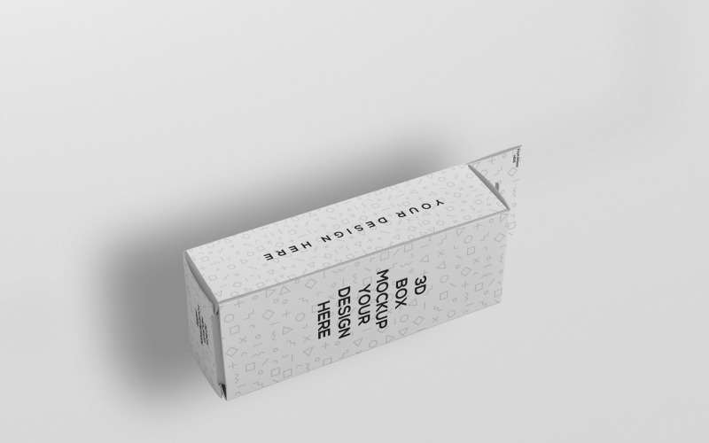 Medium Size Rectangle Box With Hanger Mockup 2