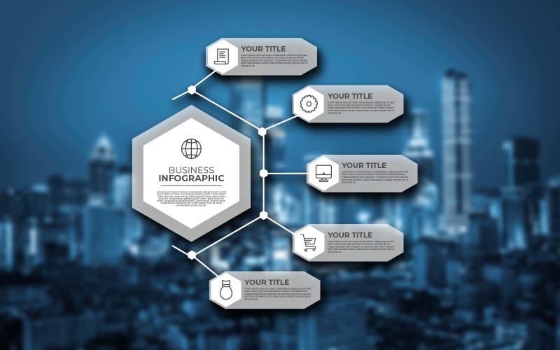 NEW Business Infographics Design With 5 Concepts - INFOGRAPHIC ELEMENT