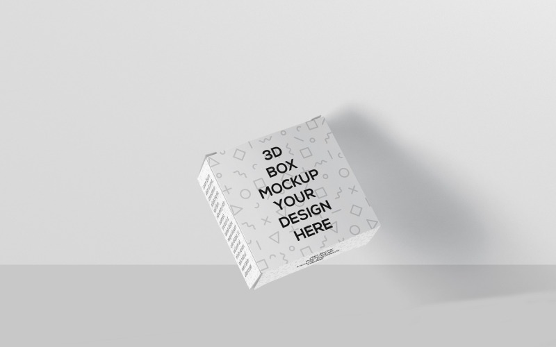 Slim Square Size Box Mockup 4 #334635 - TemplateMonster