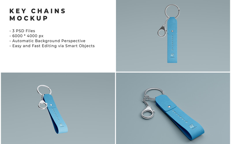 Keychain Mockups Template 2 #334714 - TemplateMonster