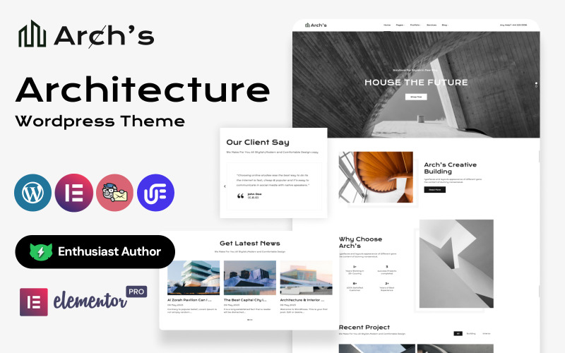 Arch's - Tema de WordPress para construcción de arquitectura