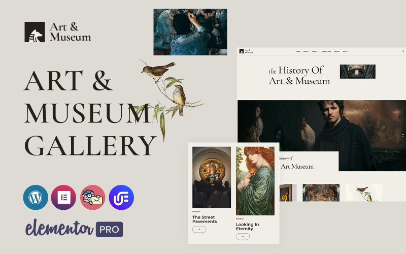 Art And Museum WordPress CMS Template - TemplateMonster