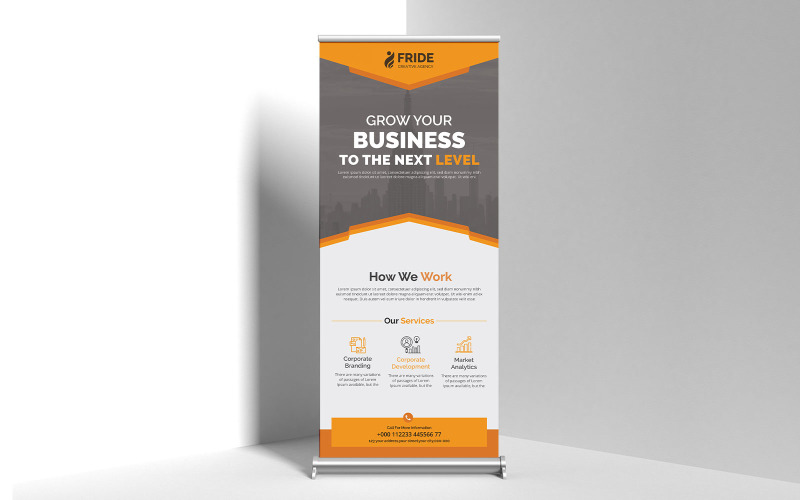 Roll Up Banner-Ready To Print #334826 - TemplateMonster