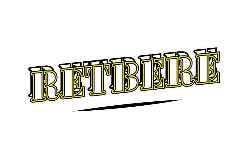 Vintage type wordmark logo design #334840 - TemplateMonster