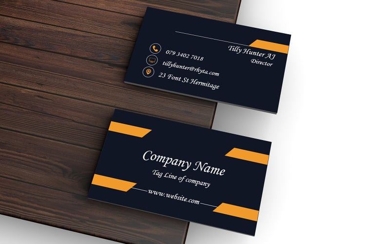 Visiting Card Template for business #335362 - TemplateMonster