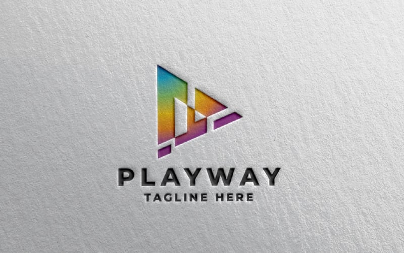 Play Way Pro Logo Template #335495 - TemplateMonster