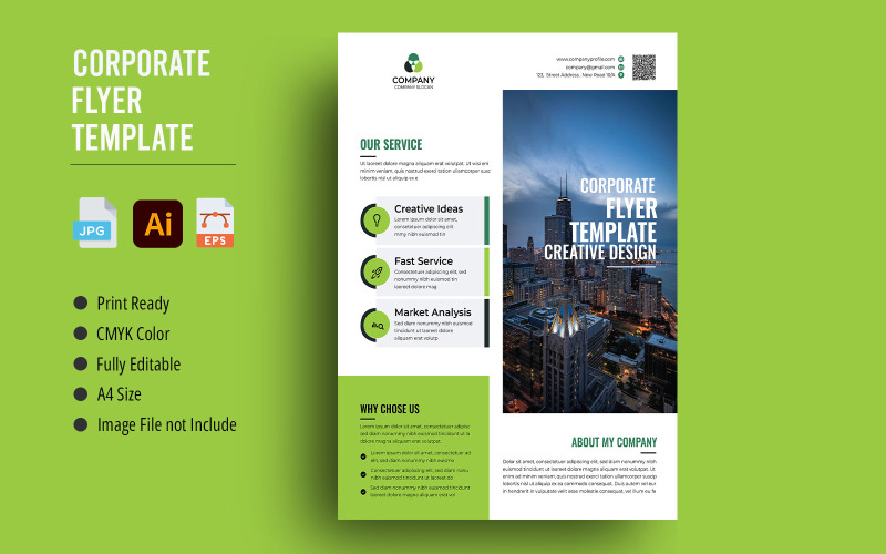Identity Corporate Flyer Template #335660 - TemplateMonster