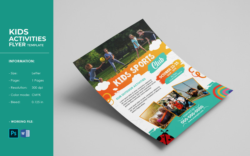 Kids Activities Flyer Template #335779 - TemplateMonster