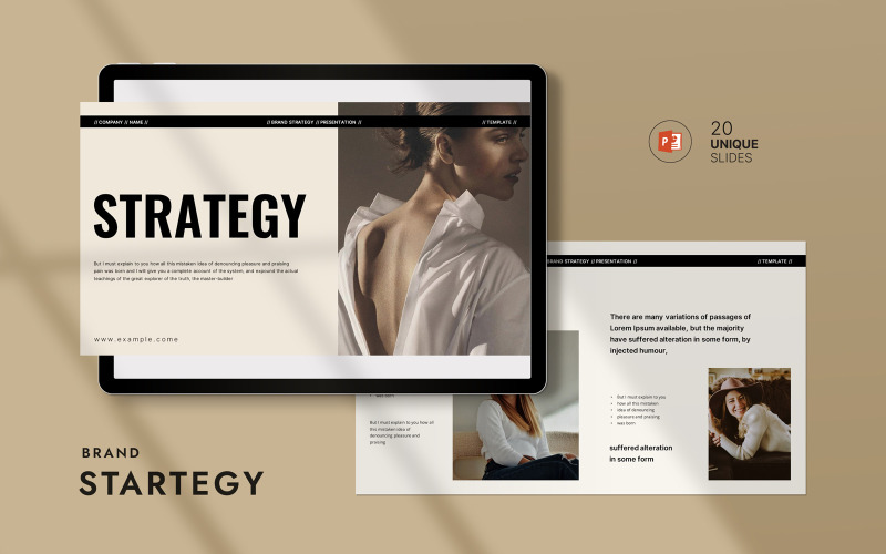 Brand Strategy Presentation Layouy Template - TemplateMonster
