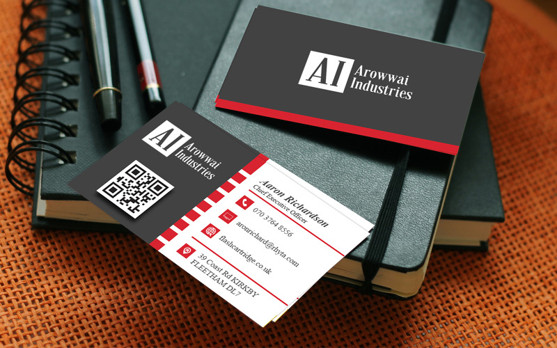 Corporate Identity Visiting Card Template - TemplateMonster